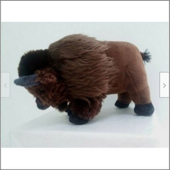 Toys | Stuffed Buffalo Zoo Toy Plush Bison Animal Cowboy Western ...